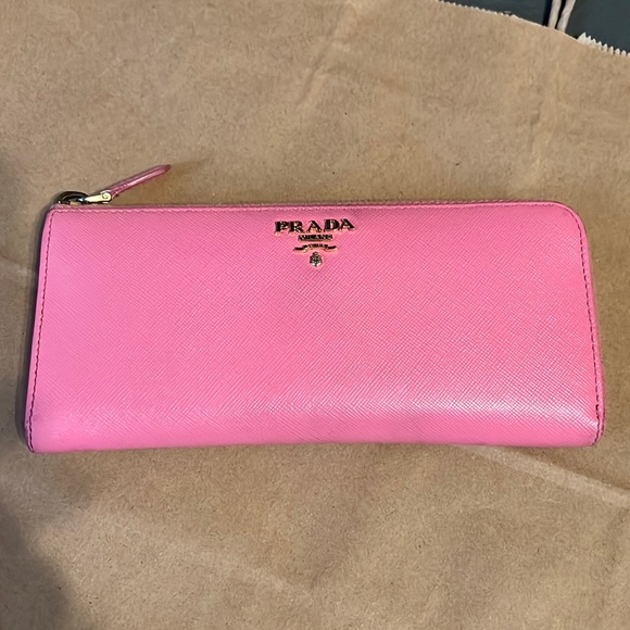 Prada | Bags | Prada Zip Wallet | Poshmark